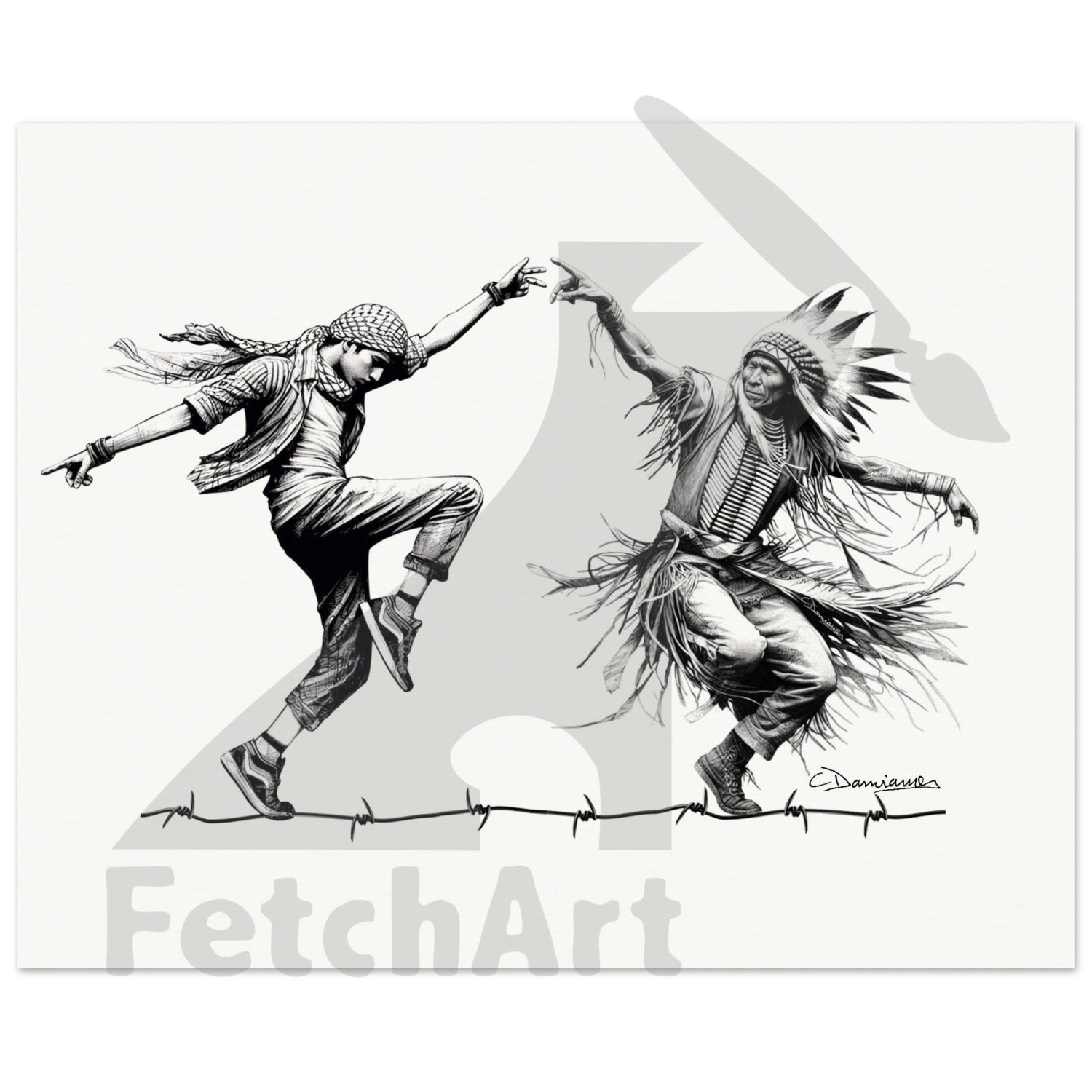 Museum-Quality Matte Paper Poster-Freedom Dance First Nations